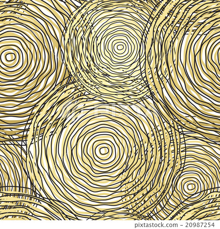 Seamless pattern with golden circle. Vector - Stock Illustration ...