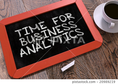 Time for Business Analytics Handwritten by White - Stock Illustration ...