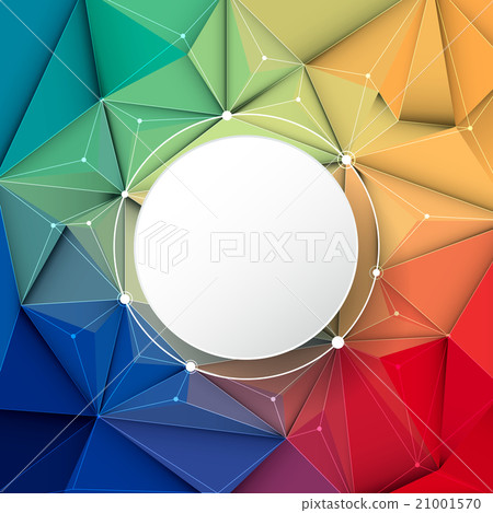 Abstract 3D Geometric, Polygonal, Triangle pattern - Stock Illustration ...
