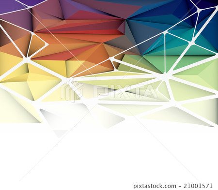 Abstract 3D Geometric, Polygonal, Triangle pattern - Stock Illustration ...
