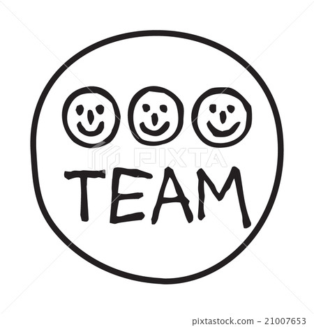 Doodle Team icon. - Stock Illustration [21007653] - PIXTA