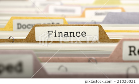 File Folder Labeled as Finance. - Stock Illustration [21026021] - PIXTA