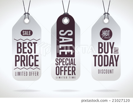 Sale tag vector isolated set - Stock Illustration [21027120] - PIXTA
