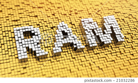 Pixelated RAM - Stock Illustration [21032286] - PIXTA