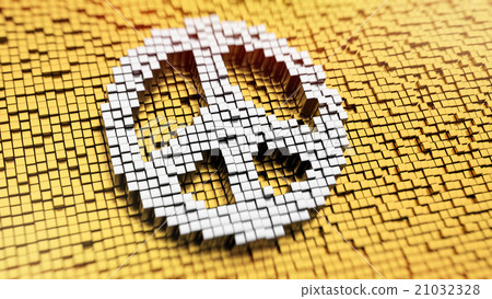 Pixelated Peace - Stock Illustration [21032328] - PIXTA
