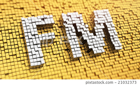 Pixelated FM - Stock Illustration [21032373] - PIXTA
