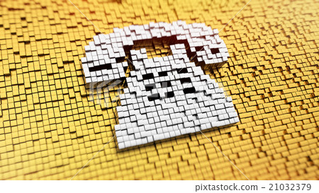 Pixelated phone - Stock Illustration [21032379] - PIXTA