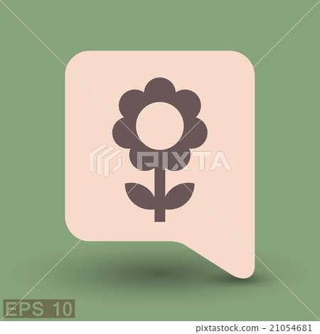 Pictograph of flower-插圖素材 [21054681] - PIXTA圖庫