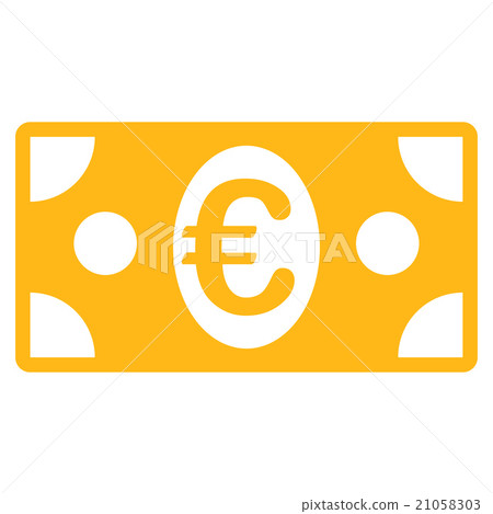Euro Banknote Icon - Stock Illustration [21058303] - PIXTA
