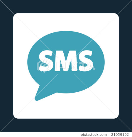 SMS Rounded Square Button - Stock Illustration [21059102] - PIXTA