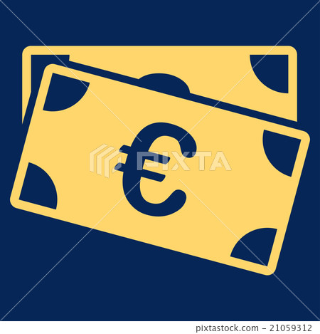 Euro Banknotes Icon - Stock Illustration [21059312] - PIXTA