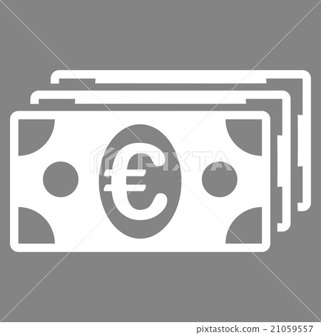 Euro Banknotes Icon - Stock Illustration [21059557] - PIXTA