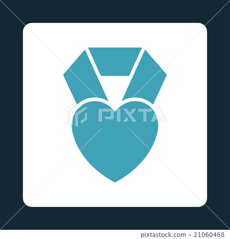 Heart Prize Rounded Square Button - Stock Illustration [21060468] - PIXTA