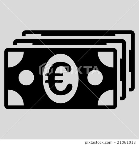 Euro Banknotes Icon - Stock Illustration [21061018] - PIXTA