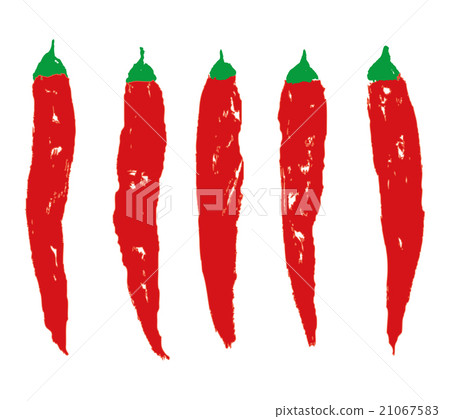 Red peppers - Stock Illustration [21067583] - PIXTA