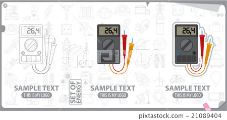 Multimeter logo - Stock Illustration [21089404] - PIXTA