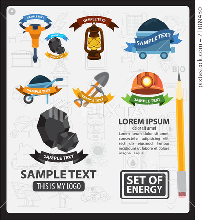 Coal industry logos - Stock Illustration [21089430] - PIXTA