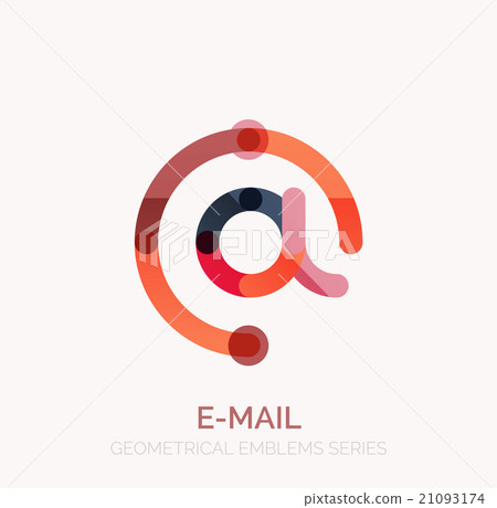 Vector email business symbol, or at sign logo - Stock Illustration ...