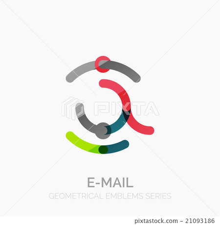 Vector email business symbol, or at sign logo - Stock Illustration ...