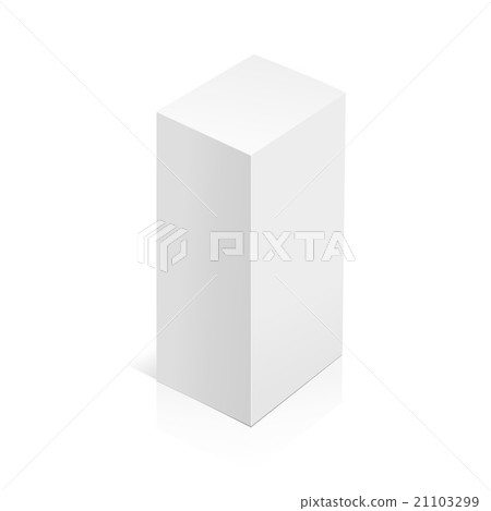 White realistic 3D rectangle - Stock Illustration [21103299] - PIXTA