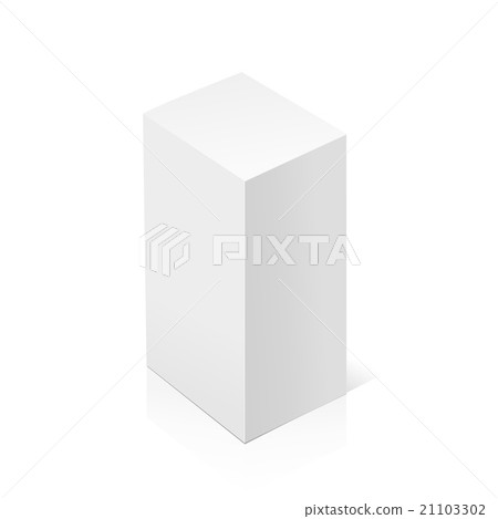 White realistic 3D rectangle - Stock Illustration [21103302] - PIXTA