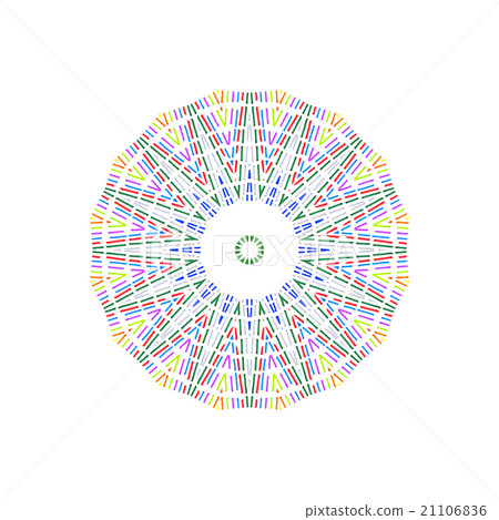 Colorful dotted line pattern shape - Stock Illustration [21106836] - PIXTA