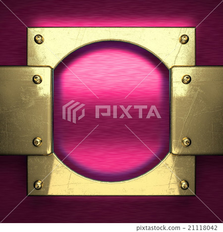 pink metal background with yellow element - Stock Illustration ...