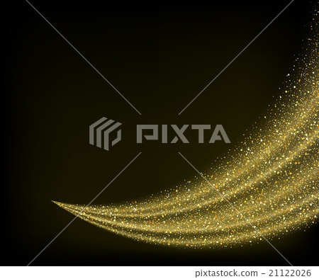 Abstract vector gold glitter star wave background - Stock Illustration ...