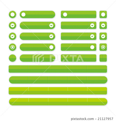 Green Button Menu Button Set - Stock Illustration [21127957] - PIXTA