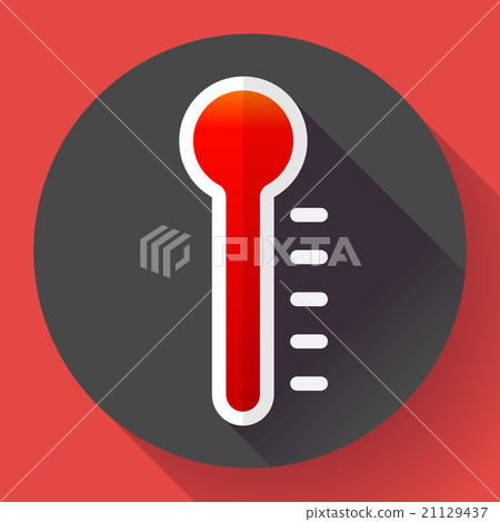 Thermometer icon, High temperature symbol vector - Stock Illustration ...