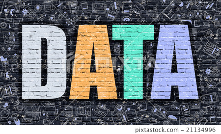 Data on Dark Brick Wall. - Stock Illustration [21134996] - PIXTA