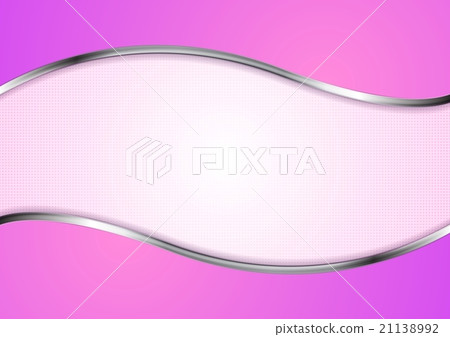 Abstract bright pink background with metal wave - Stock Illustration ...