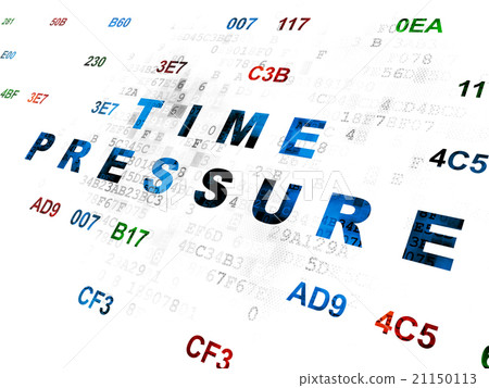 Timeline concept: Time Pressure on Digital - Stock Illustration ...