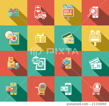 Business and Sales Flat Icons Set - Stock Illustration [21150944] - PIXTA