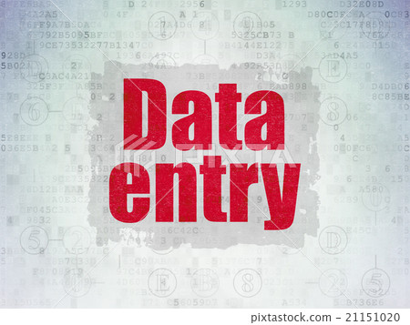 Data concept: Data Entry on Digital Paper - Stock Illustration ...
