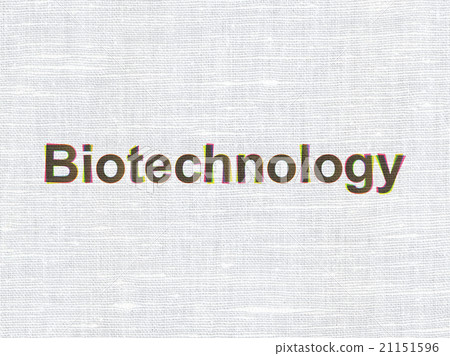 Science concept: Biotechnology on fabric texture - Stock Illustration ...