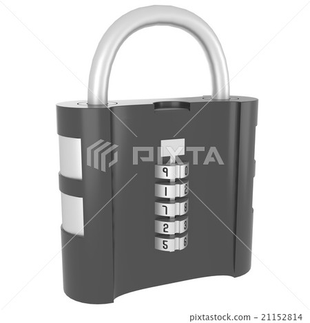 combination lock with five digits - Stock Illustration [21152814] - PIXTA