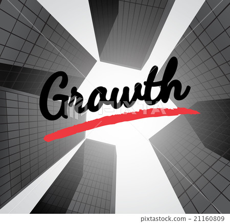 Growth concept with abstract background - Stock Illustration [21160809 ...