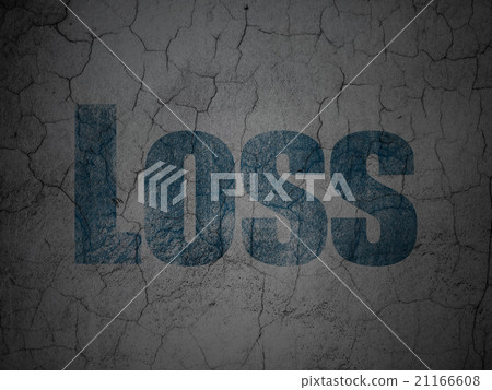 Business concept: Loss on grunge wall background - Stock Illustration ...
