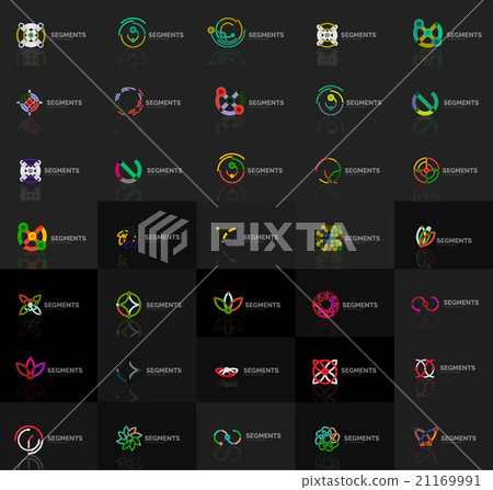 Abstract company logo vector collection. Set of - Stock Illustration ...