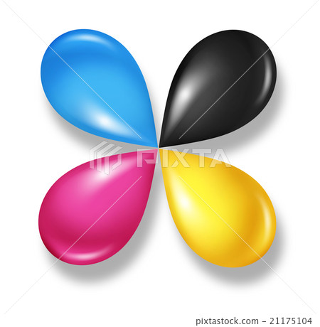 cmyk Flower icon - Stock Illustration [21175104] - PIXTA