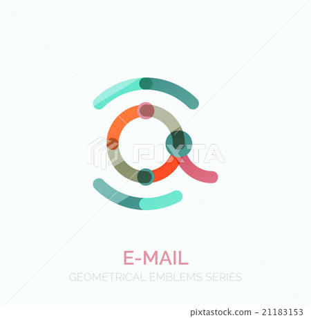 Vector email business symbol, or at sign logo - Stock Illustration ...