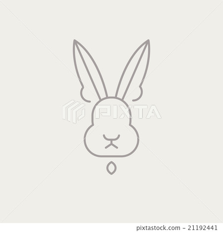 Abstract Line Drawing Of Rabbit Head - Stock Illustration [21192441 ...
