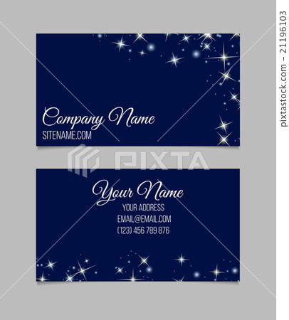 Business card template with stars - Stock Illustration [21196103] - PIXTA