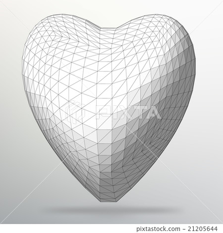 Creative concept Background of the heart. Abstract - Stock Illustration ...