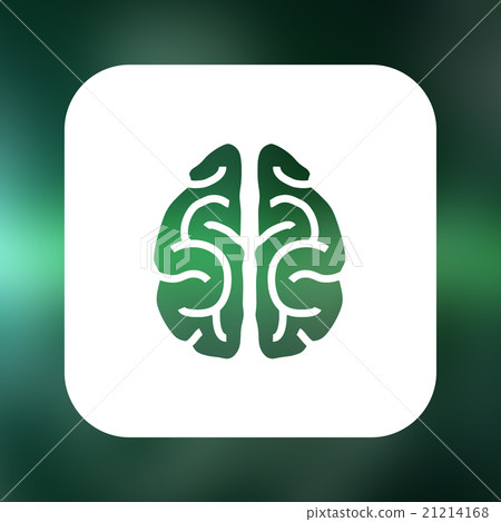 Composite image of brain with green background - Stock Illustration ...