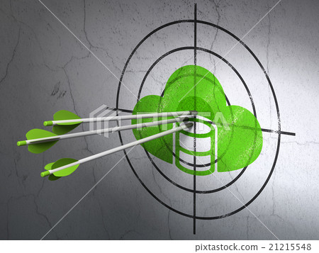 Database concept: arrows in Database With Cloud - Stock Illustration ...