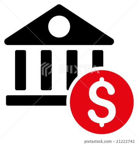 Dollar Bank Icon - Stock Illustration [21222742] - PIXTA