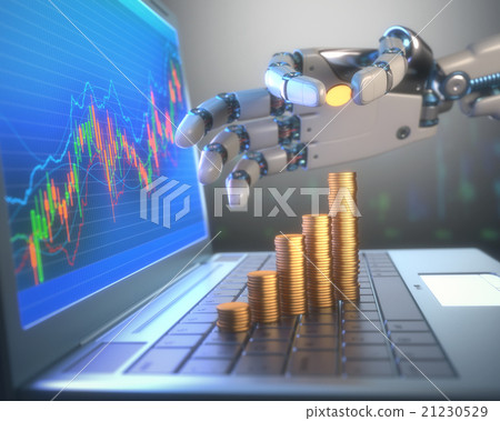 Robot Trading System On The Stock Market - Stock Illustration [21230529 ...