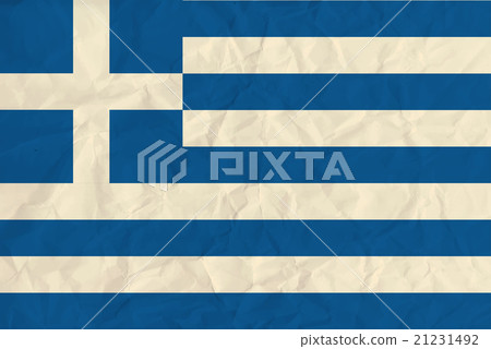 Greece paper flag - Stock Illustration [21231492] - PIXTA